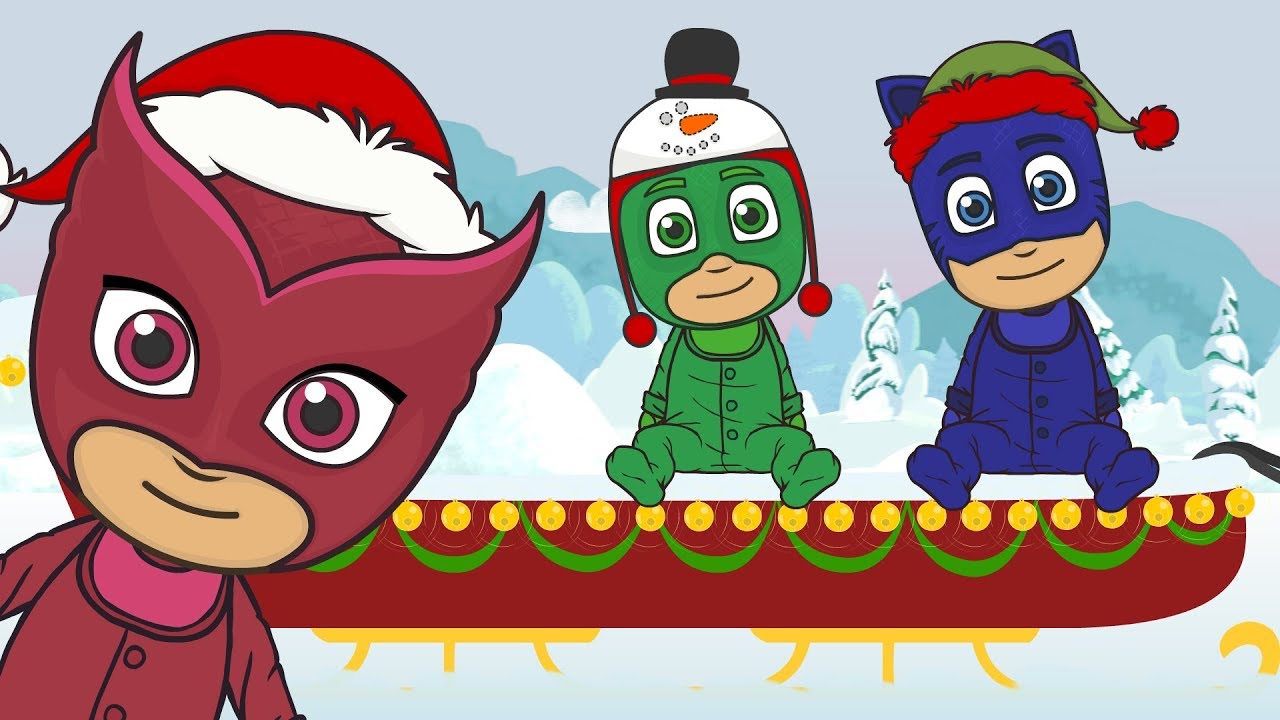 🎅 PJ MASKS 🎅 Gatuno, Buhita y Gekko ayudan a Santa | Canciones de ...