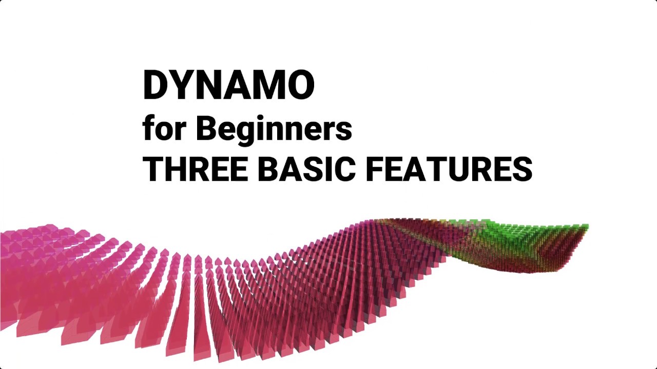 Dynamo for Beginners Three things to start - YouTube