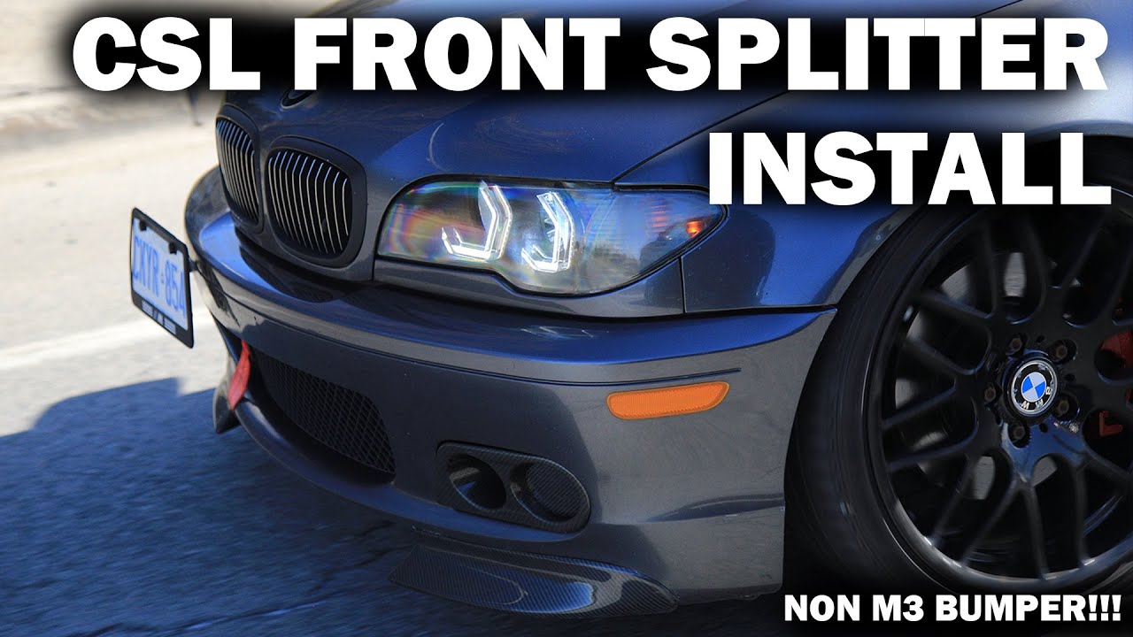 The Most Aggressive E46 Front Splitters - YouTube