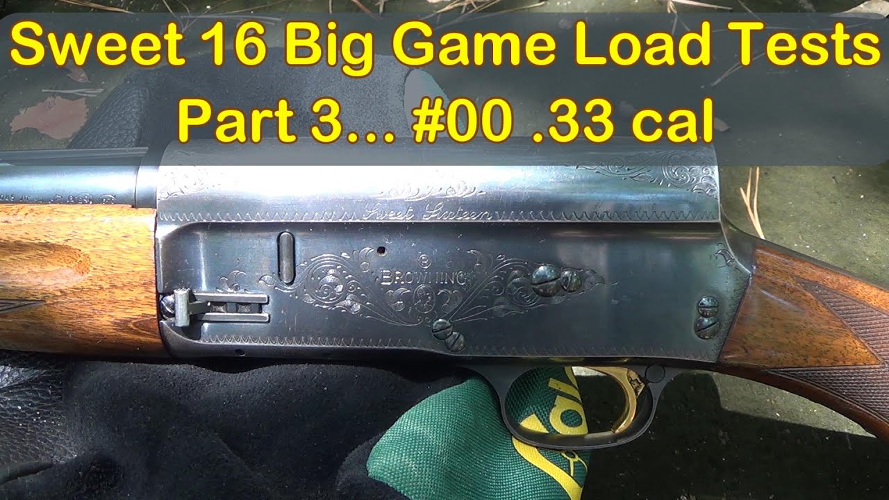 16 Gauge Buckshot Range Tests Part 3! Browning Sweet 16. - YouTube