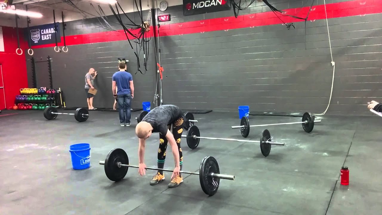 CrossFit Games Open Workout 15.4 (scaled) - YouTube