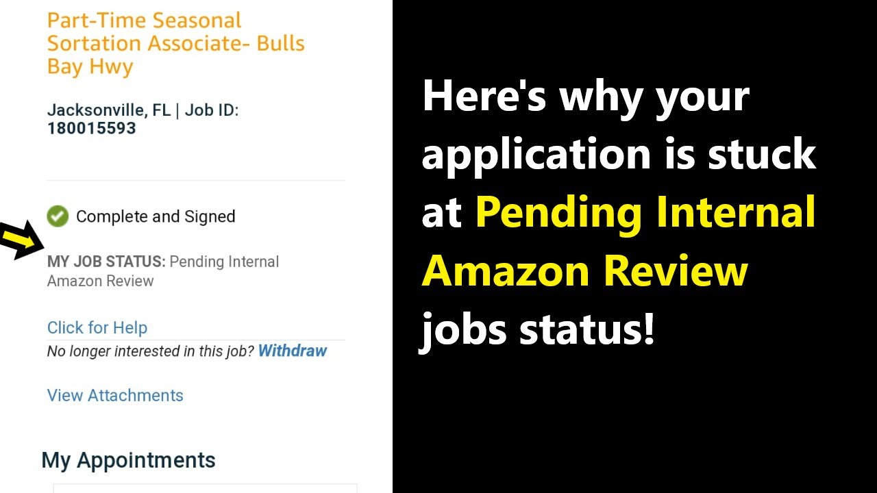 Job status says Pending Internal Amazon Review? Find out what does it ...