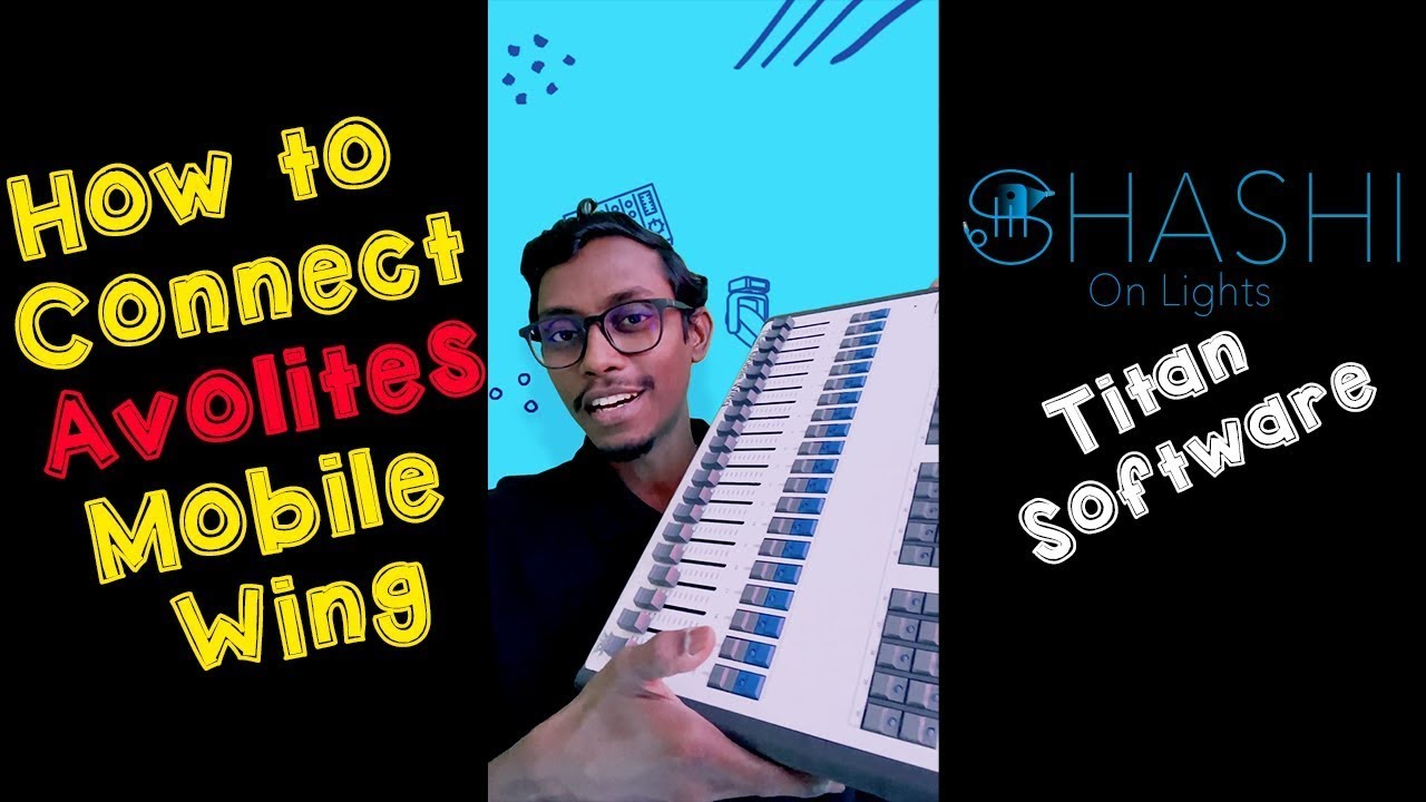 How to Connect Avolites Mobile Wing - YouTube
