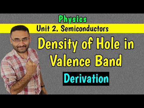 Expression for Density of Hole in Valence Band (PHYSICS) BE/Btech 1st ...