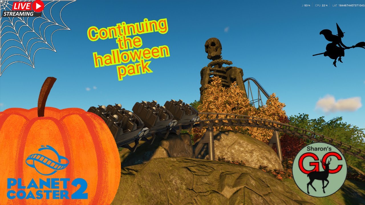 making our Halloween park!!!!! Planet Coaster 2!!!!!! (Part 4) - YouTube