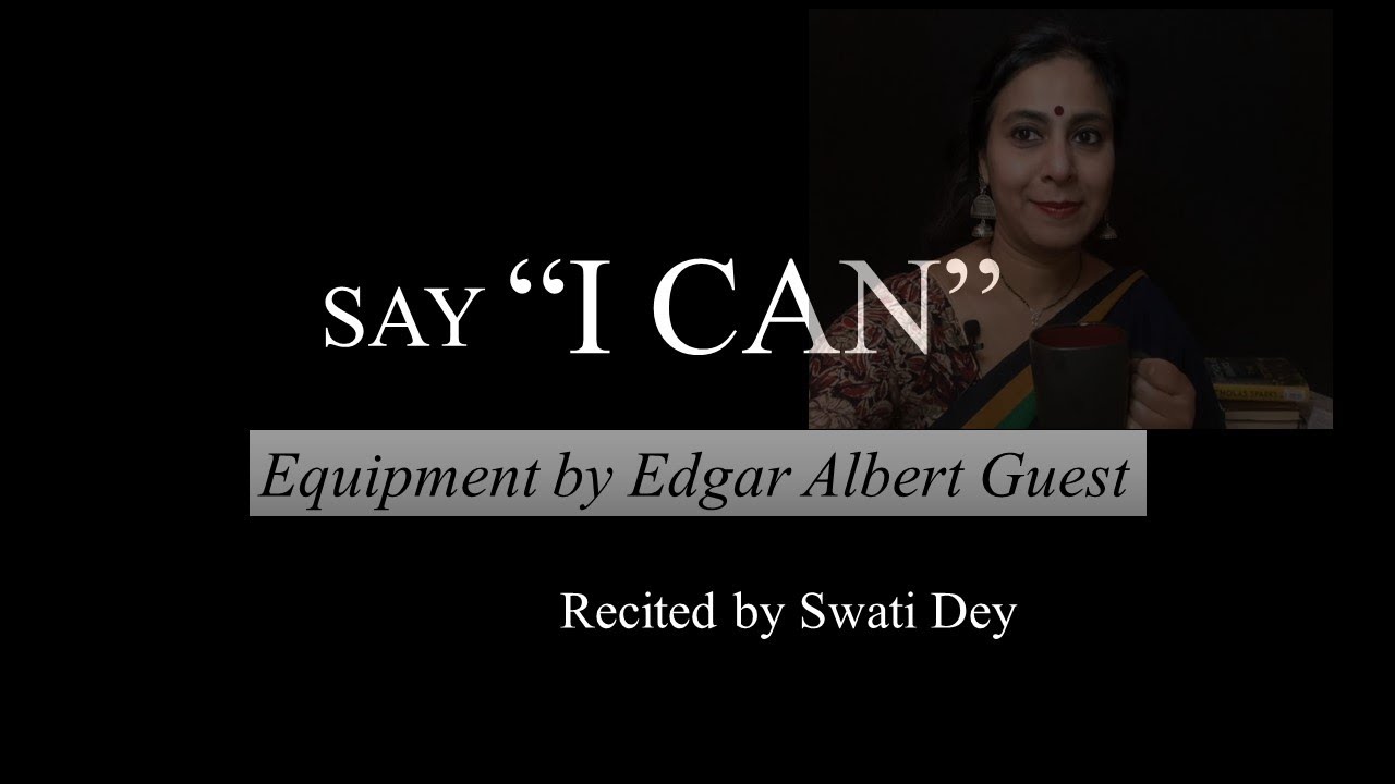 Equipment poem by Edgar A. Guest | English poem | Motivational Poetry ...