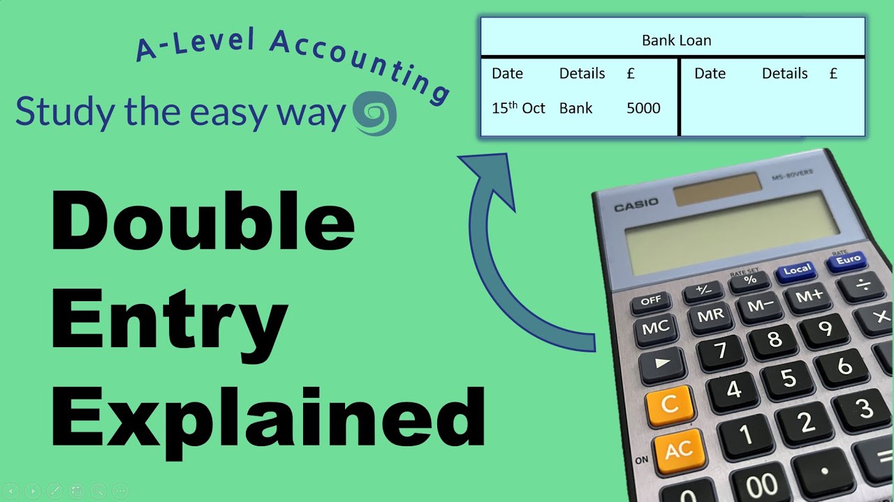 A-Level Accounting: Double Entry (Study the easy way) - YouTube