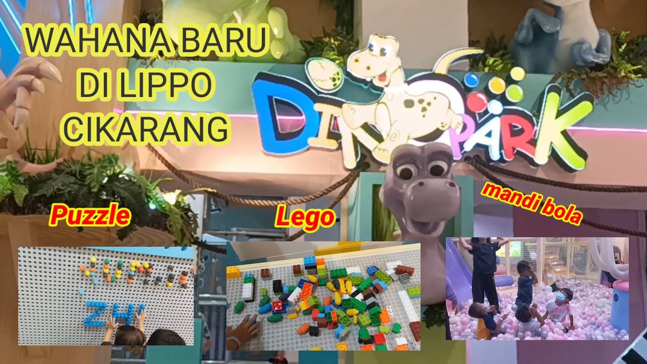 Dinopark lippo cikarang// Wahana baru lippo cikarang - YouTube