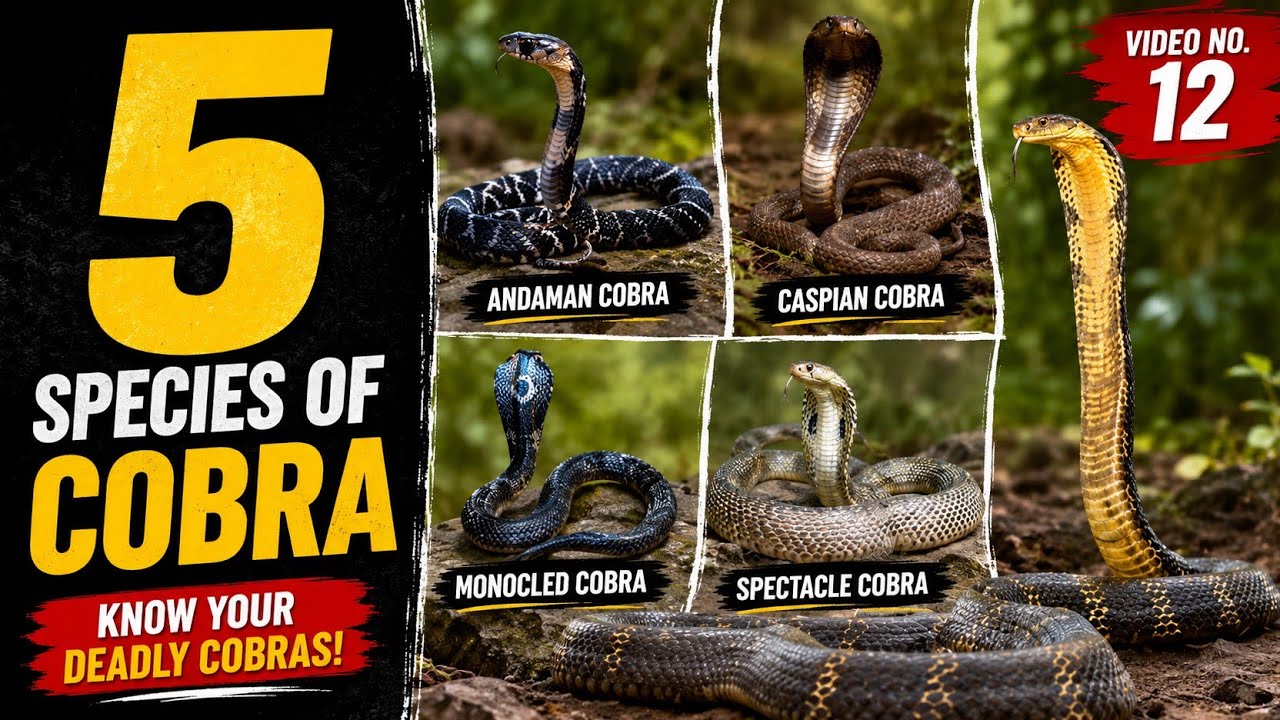 5 species of cobra found in India भारत मे पाए जाने वाले कोबरा प्रजाति ...