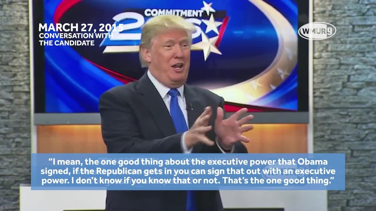 Donald Trump, then and now: Executive power - YouTube