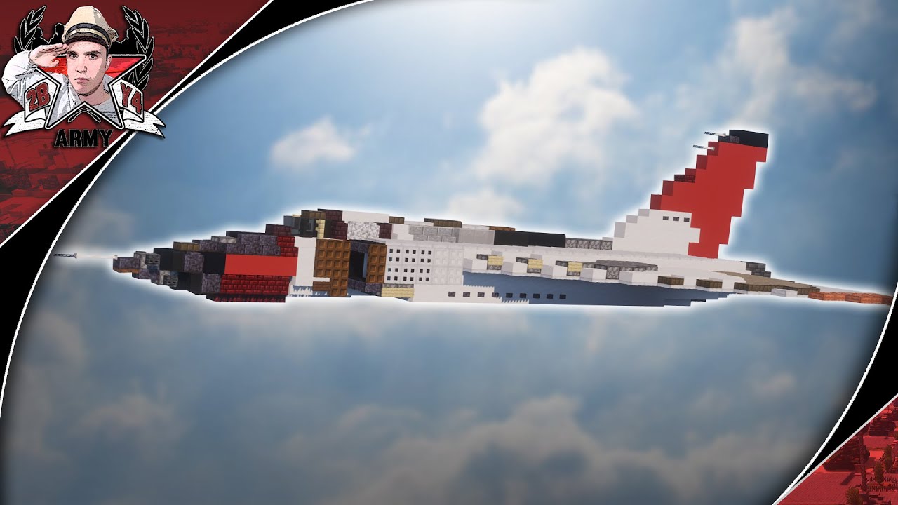 Minecraft: Cold War Avro Canada CF-105 "Arrow" | Interceptor Tutorial - YouTube