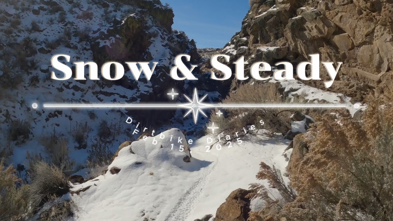 Snow & Steady | Dirtbike Diaries | With Inches of Snow on the Ground ...