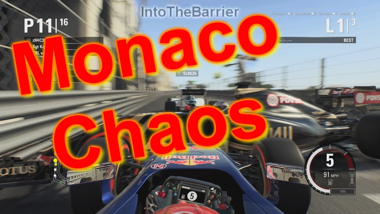 F1 Game 2015 - Monaco Crashes - YouTube