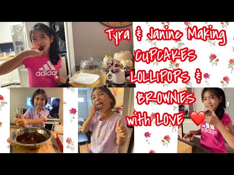 TYRA & JANINE MAKING CUPCAKES, LOLLIPOPS & BROWNIES WITH THEIR AUNTY DORIS ❤️😋