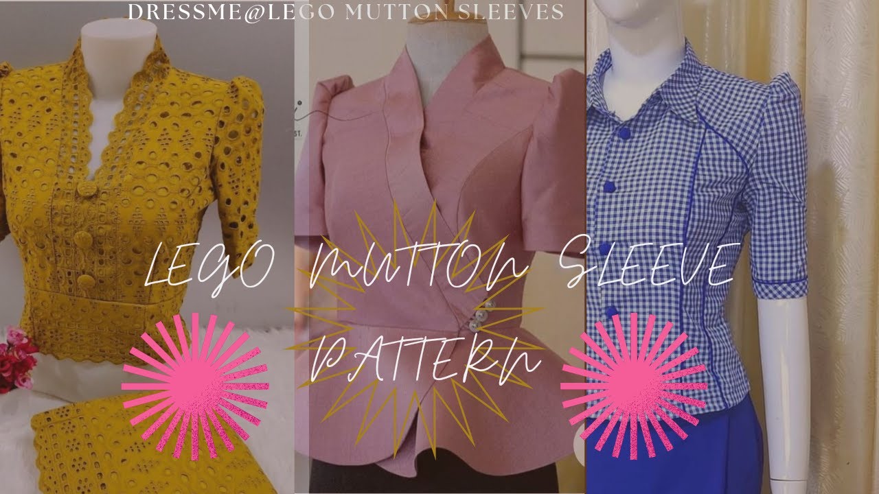 Dressme@lego mutton sleeves pattern - YouTube