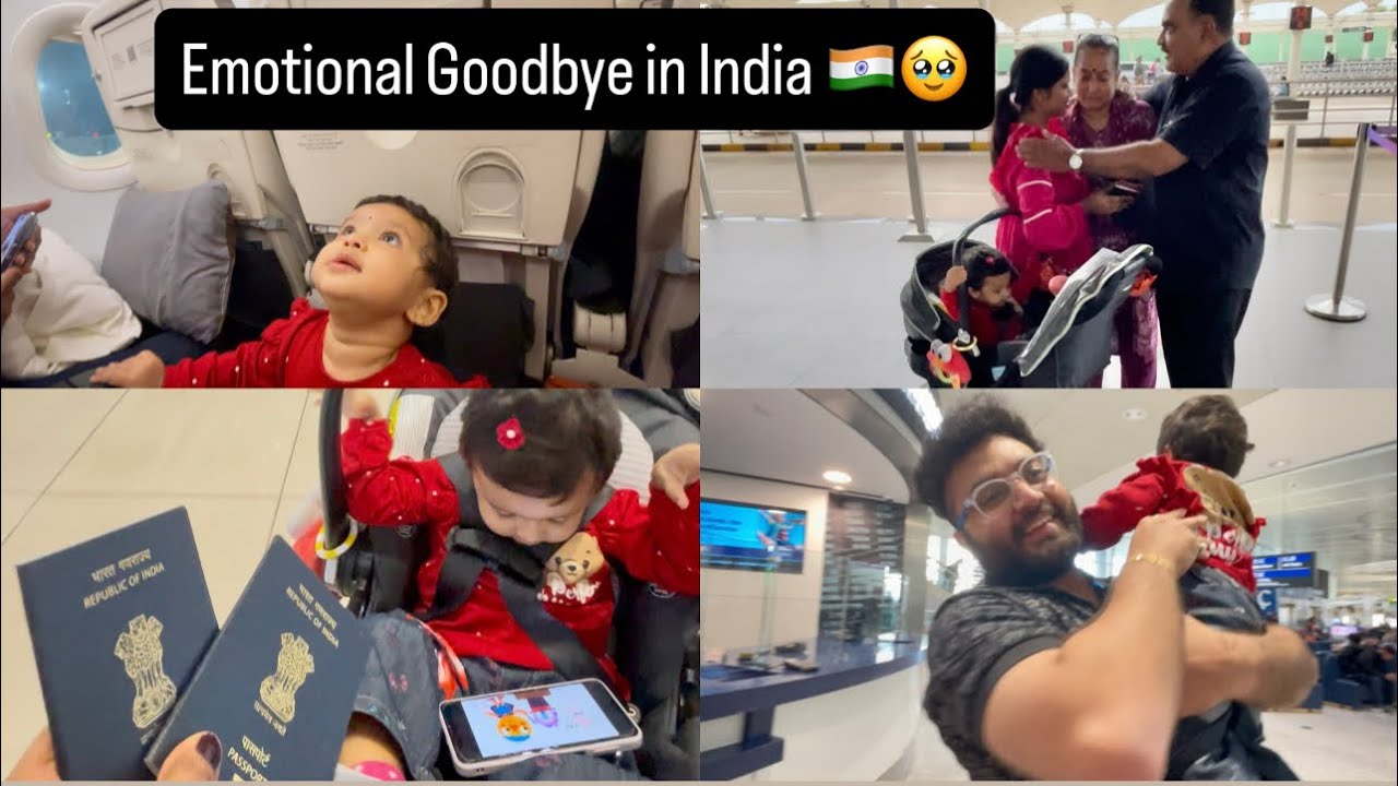 Emotional Goodbye in India & Happy Reunion in 🇨🇦 / Indian Family Vlog ...
