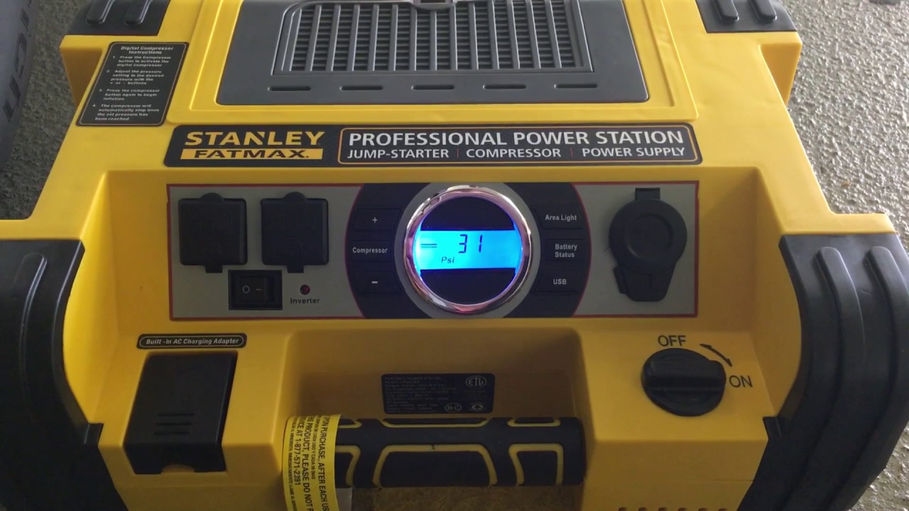 Car must have: Stanley FatMax 1400 Peak Amp Power Station with Digital ...