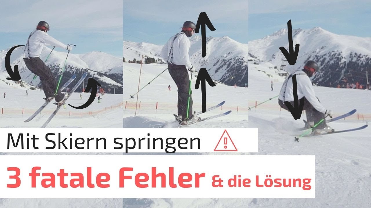 Auf Skiern springen 3 fatale Fehler & die Lösung | Skifahren Technik ...