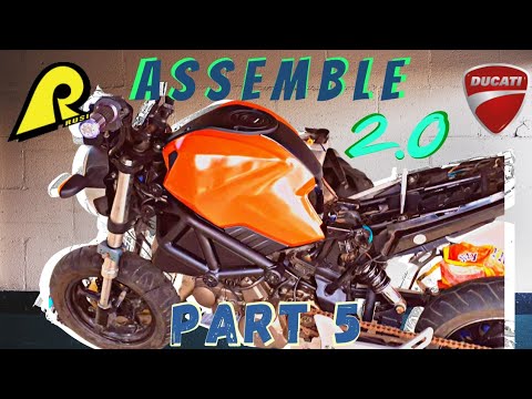 Assemble 2.0 | Making a Junk Rusi Mojo 110 into a Ducati Style | Part 5 ...