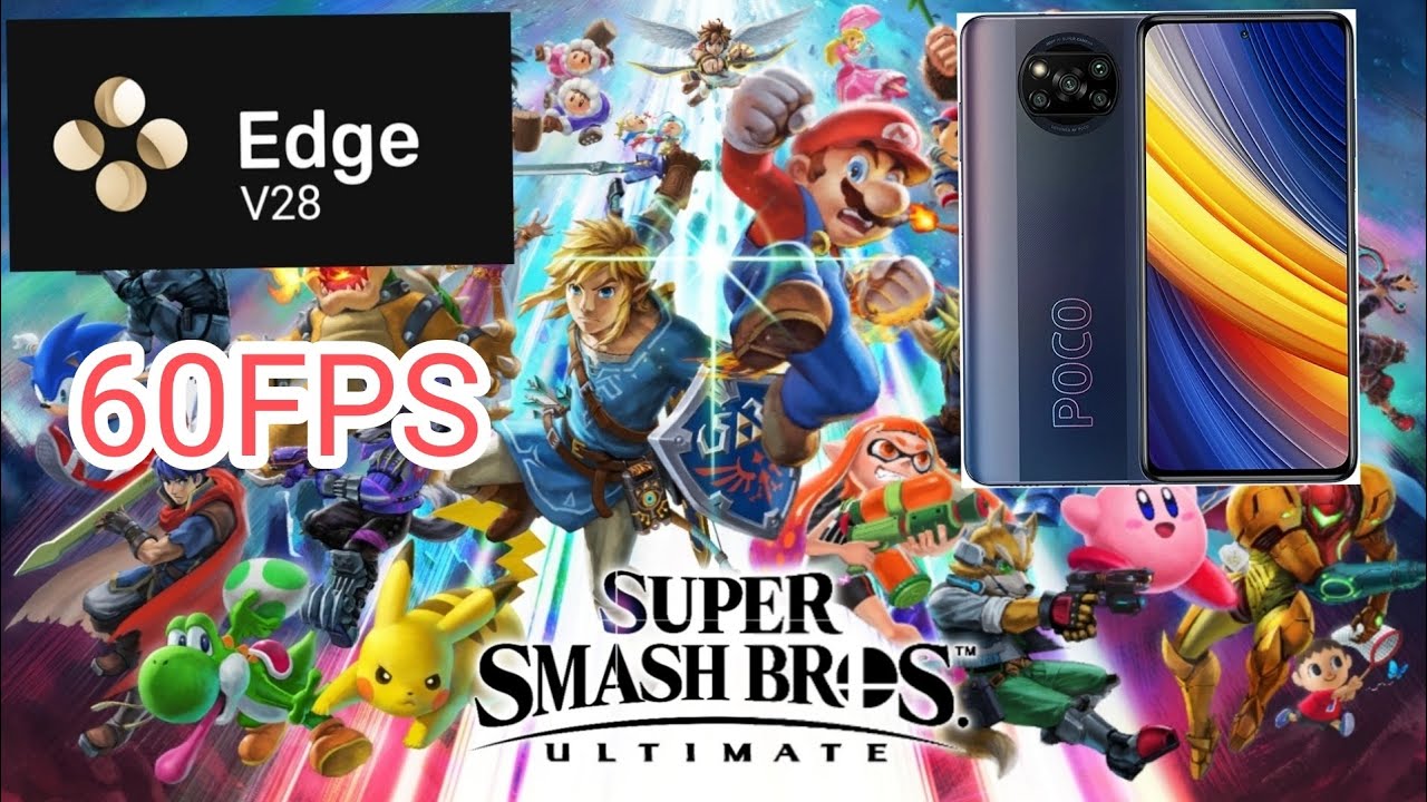 Super smash bros ultimate| Skyline edge v28 | snapdragon 860 + configs ...
