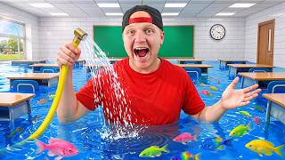 I Turned School Into A Fish Tank!