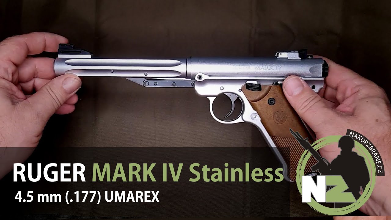 Ruger MARK IV 4,5mm Stainless 5.8413 - YouTube