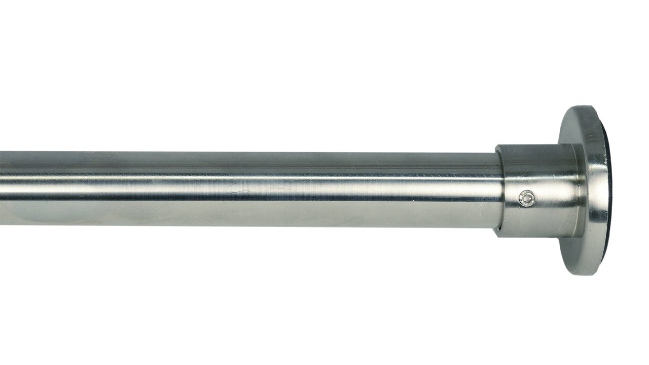 Versailles Home Fashions - Indoor/Outdoor Tension Rod - Brushed Nickel ...