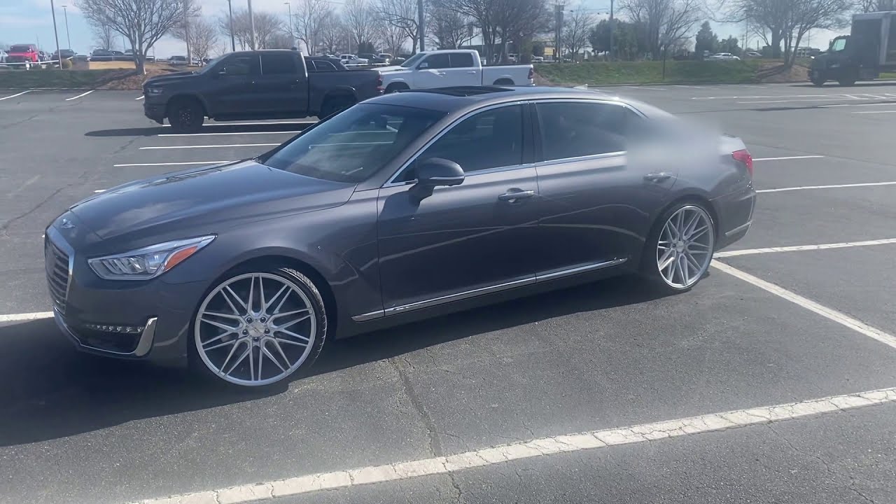 Custom 2017 Genesis G90 w/ 22” Element E11 wheels - 305s in the back 😳 ...