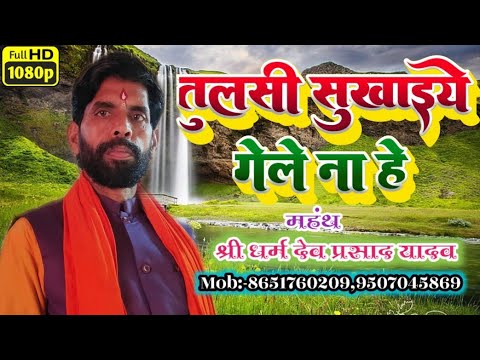 sohar।। सोहर।। तुलसी सुखाइये गेले हे।।gayak dharm dev yadav।।vishay kirtan - YouTube
