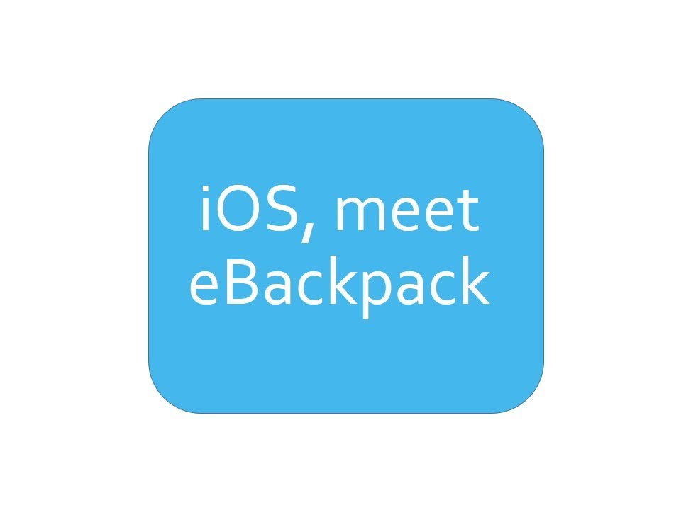 iOS, Meet eBackpack - YouTube