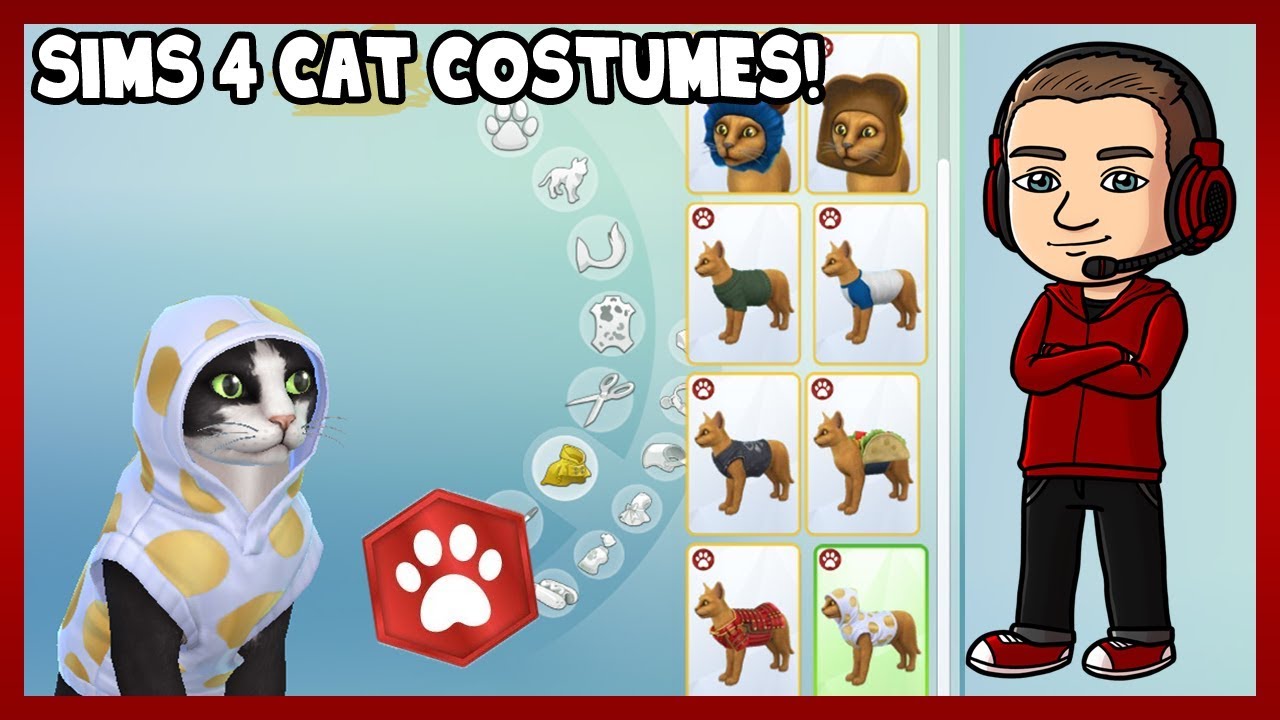 Sims 4 - CAT COSTUMES!! - YouTube