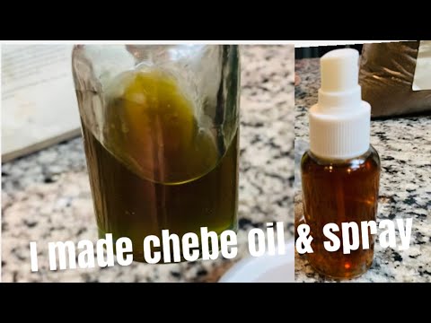 How to make DIY chebe oil & water spray !! Easy & fast hair growth ...