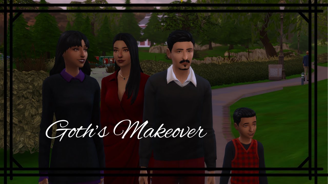The Sims 4 Cas Makeovers💄: The Goth's 🕸 - YouTube
