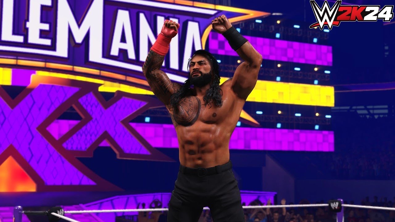 WWE 2k24 - Roman Reigns vs Dirty Dominik Mysterio | Wrestlemania 30 ...