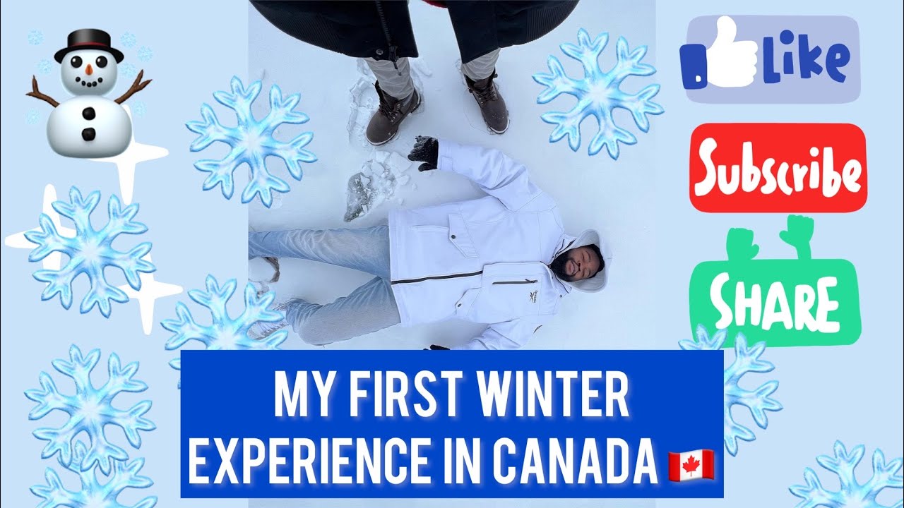 MY FIRST WINTER IN CANADA 🇨🇦| CANADA VLOG | SNOW EXPERIENCE ️ ️ - YouTube