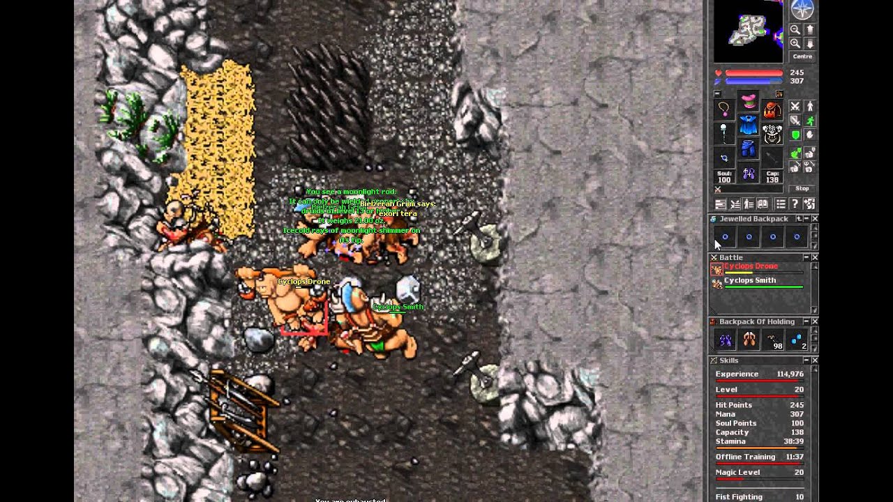 Tibia by; Biel - Tutorial e Dicas onde upar Mage lvl 8 a 20 em 2horas ...