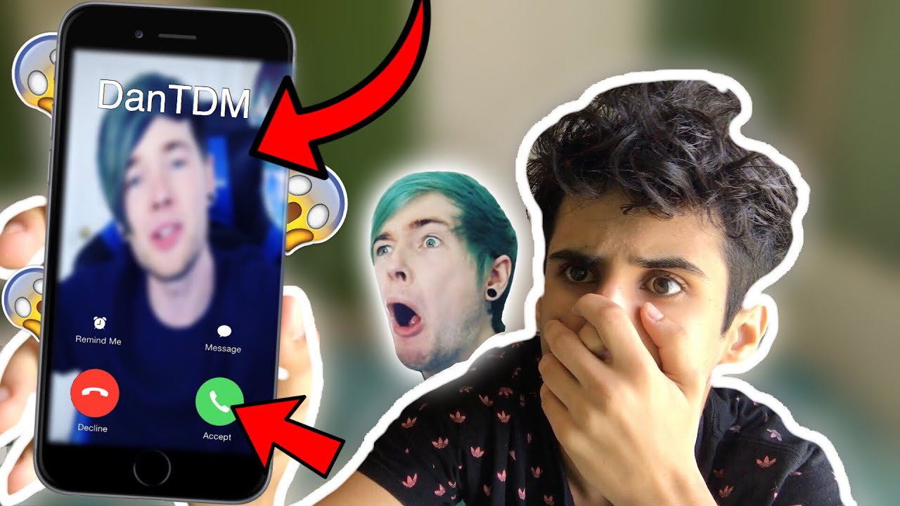 CALLING DANTDM! *OMG HE ACTUALLY ANSWERED* (HE GOT ME MAD!) - YouTube