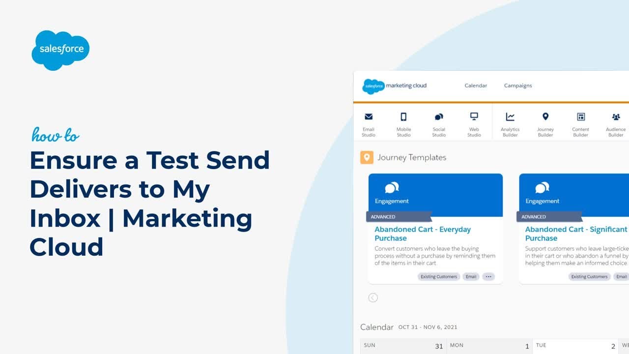 How to Ensure a Test Send Delivers to My Inbox | Marketing Cloud - YouTube