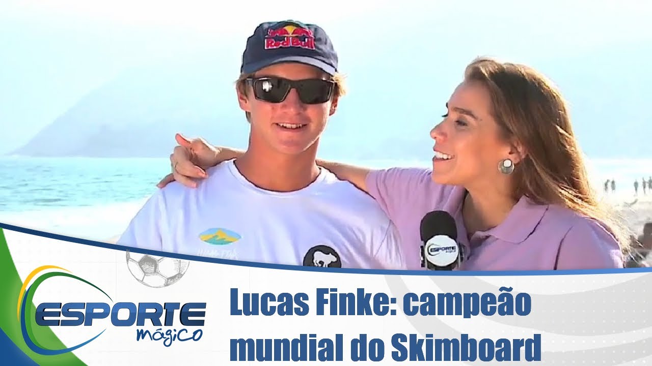 Lucas Fink: campeão mundial do Skimboard - YouTube