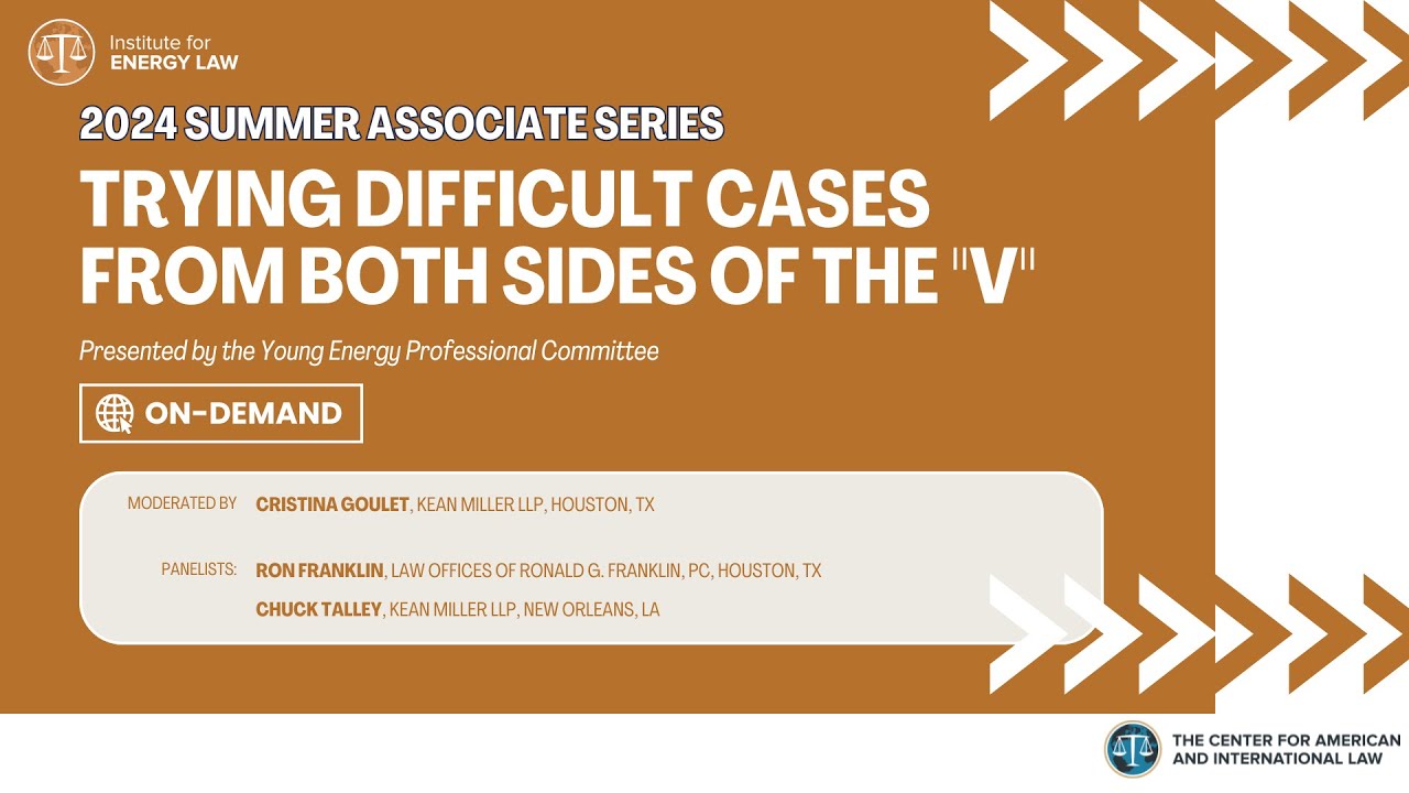 Trying Difficult Cases from Both Sides of the "V" - YouTube