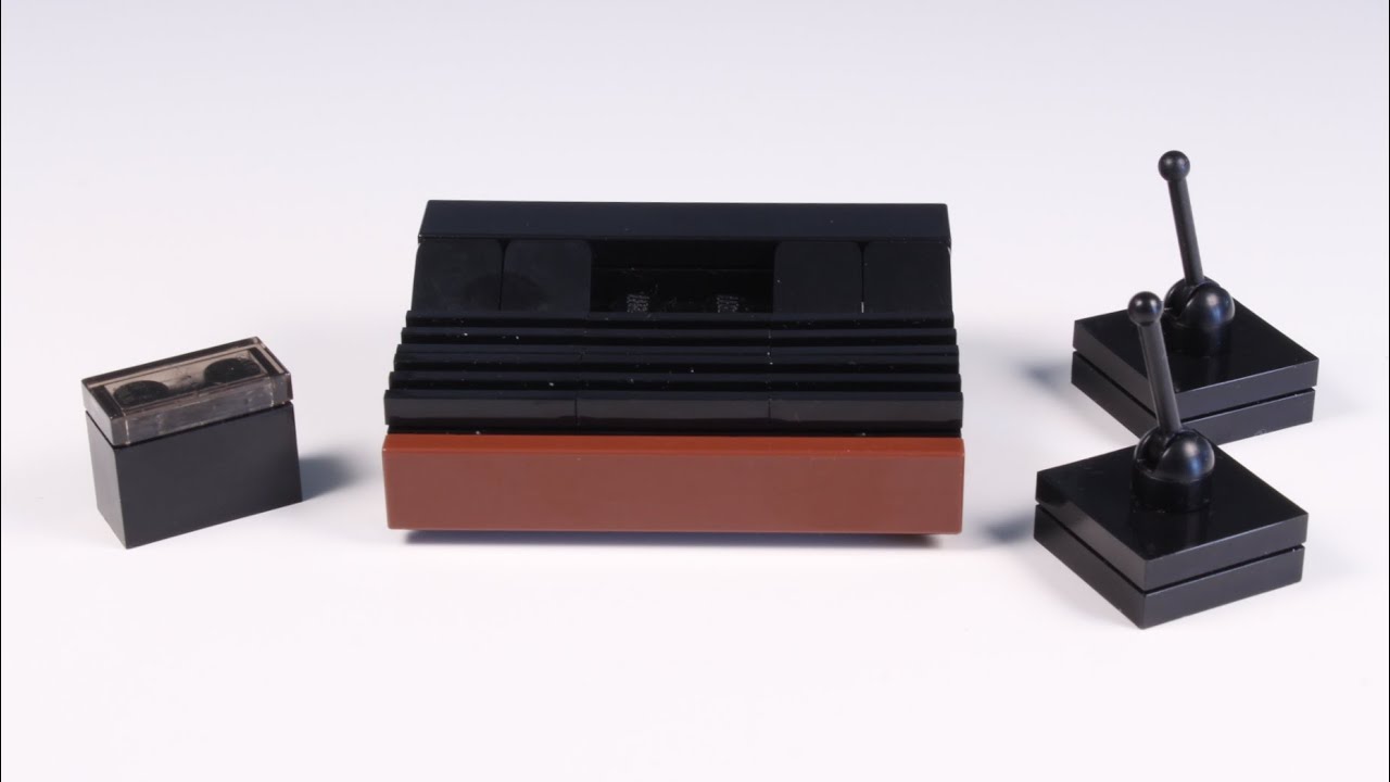 How to Build a LEGO Atari 2600 w/ Joysticks for Minifigs - YouTube
