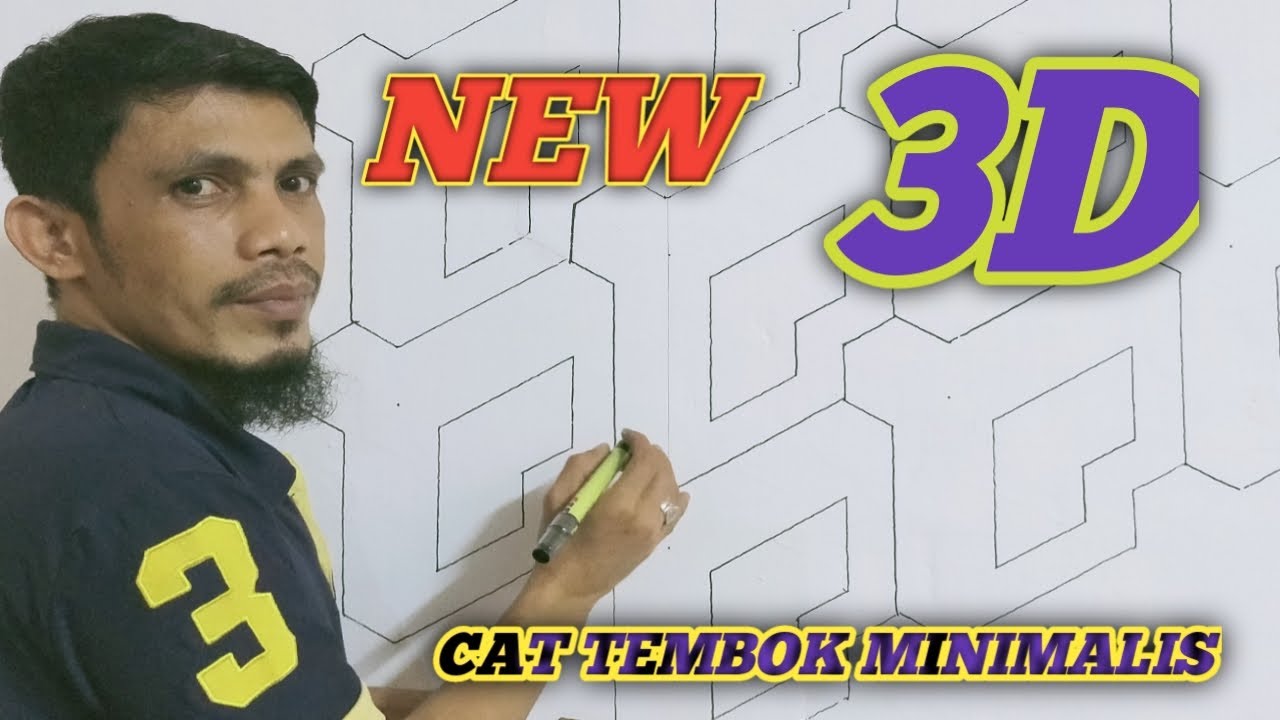 74# CAT TEMBOK 3D SIMPLE MINIMALIS | CAT TEMBOK KREATIF 3D | WALL ...