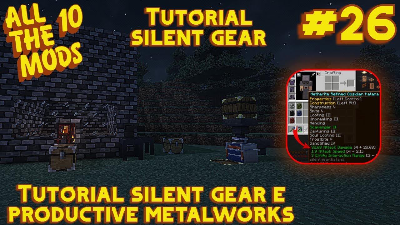 COMO CRIAR FERRAMENTAS do SILENT GEAR com PRODUCTIVE METALWORKS! Germeland Ep26 Temp01 - ATM10 2 ...