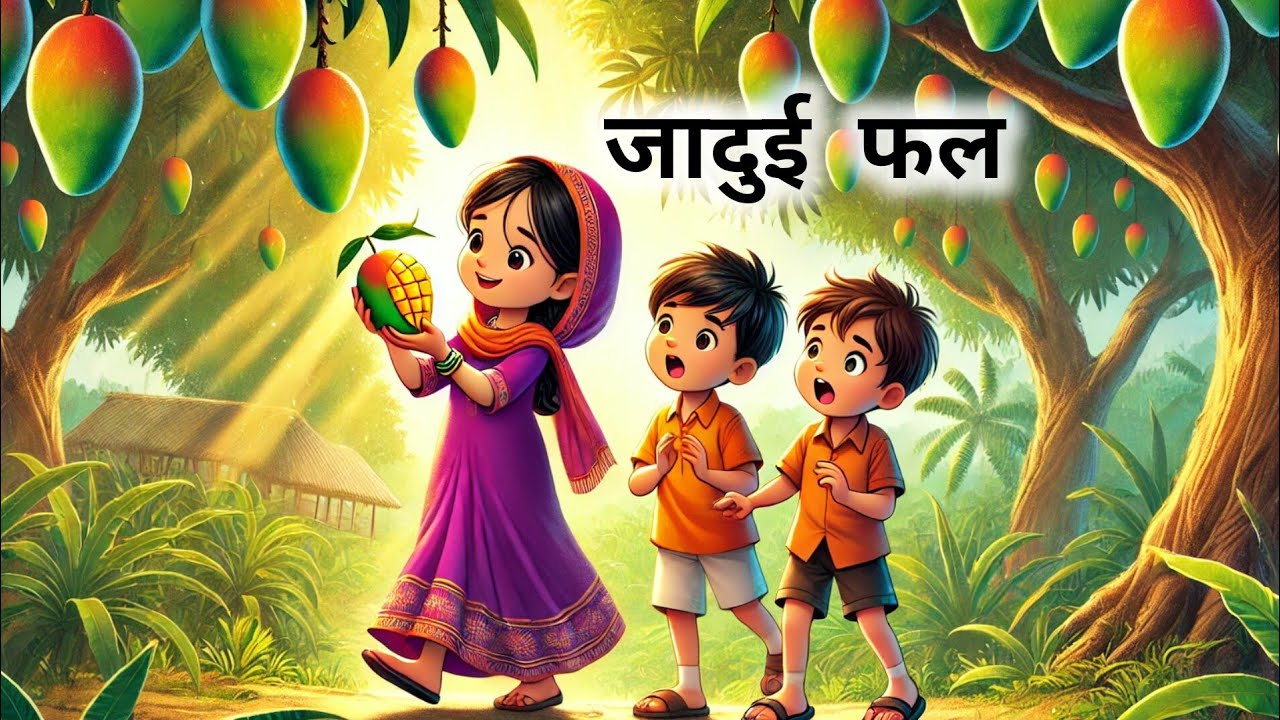 जादुई फल | jadui fal | hindi kahaniyan | Cartoon video Hindi moral story - YouTube