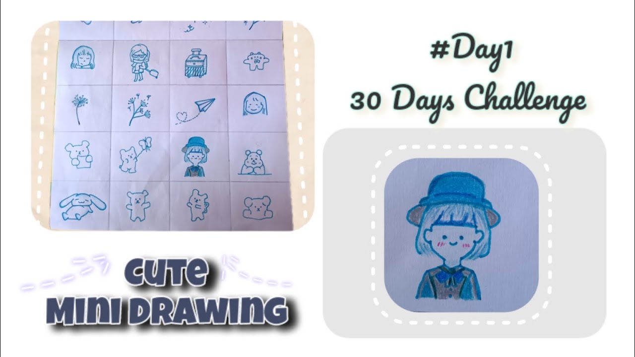 cute mini drawing/art/sketch /colouring/ colouring tutorials/ mini art ...