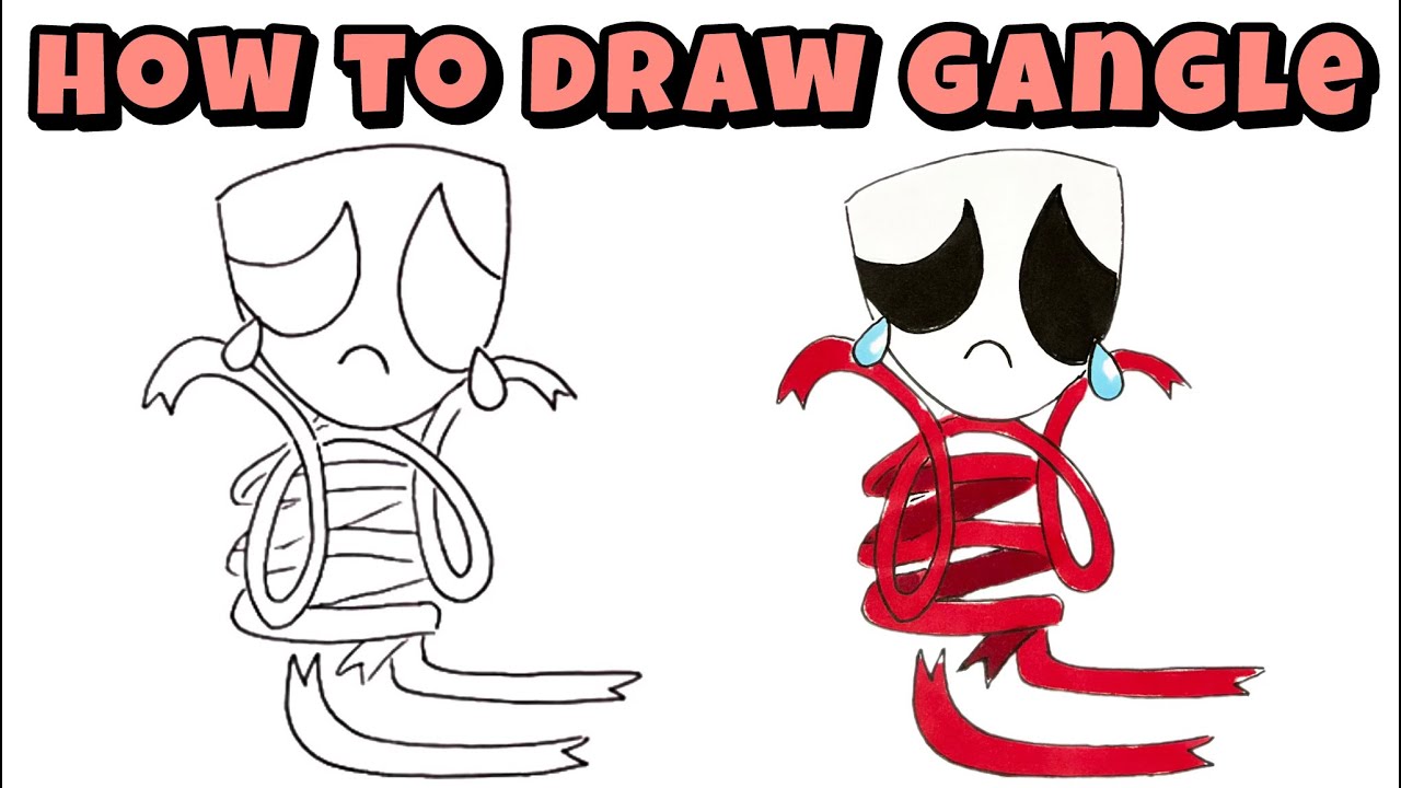 Drawing Tutorial: How to Draw Gangle from The Amazing Digital Circus ...