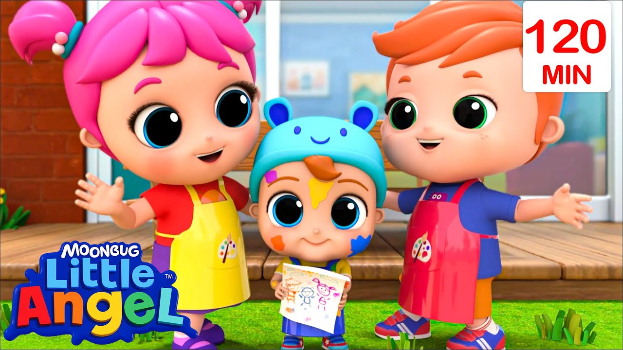 My Sister and My Brother Love Me | Little Angel | Nursery Rhymes for ...