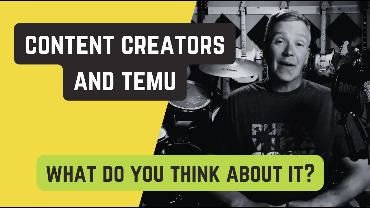 Temu And Music Content Creators. What Are Your Thoughts? - YouTube