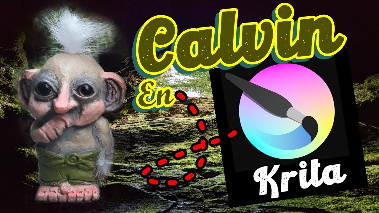 Dibujando A Calvin ''troll bebe'' En Krita - YouTube