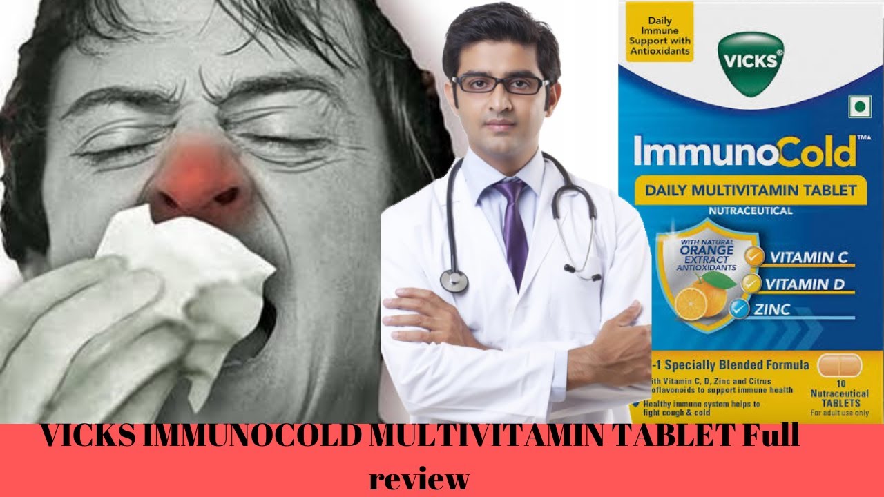 Vicks Immunocold Multivitamin tablet full review Effects and Side ...